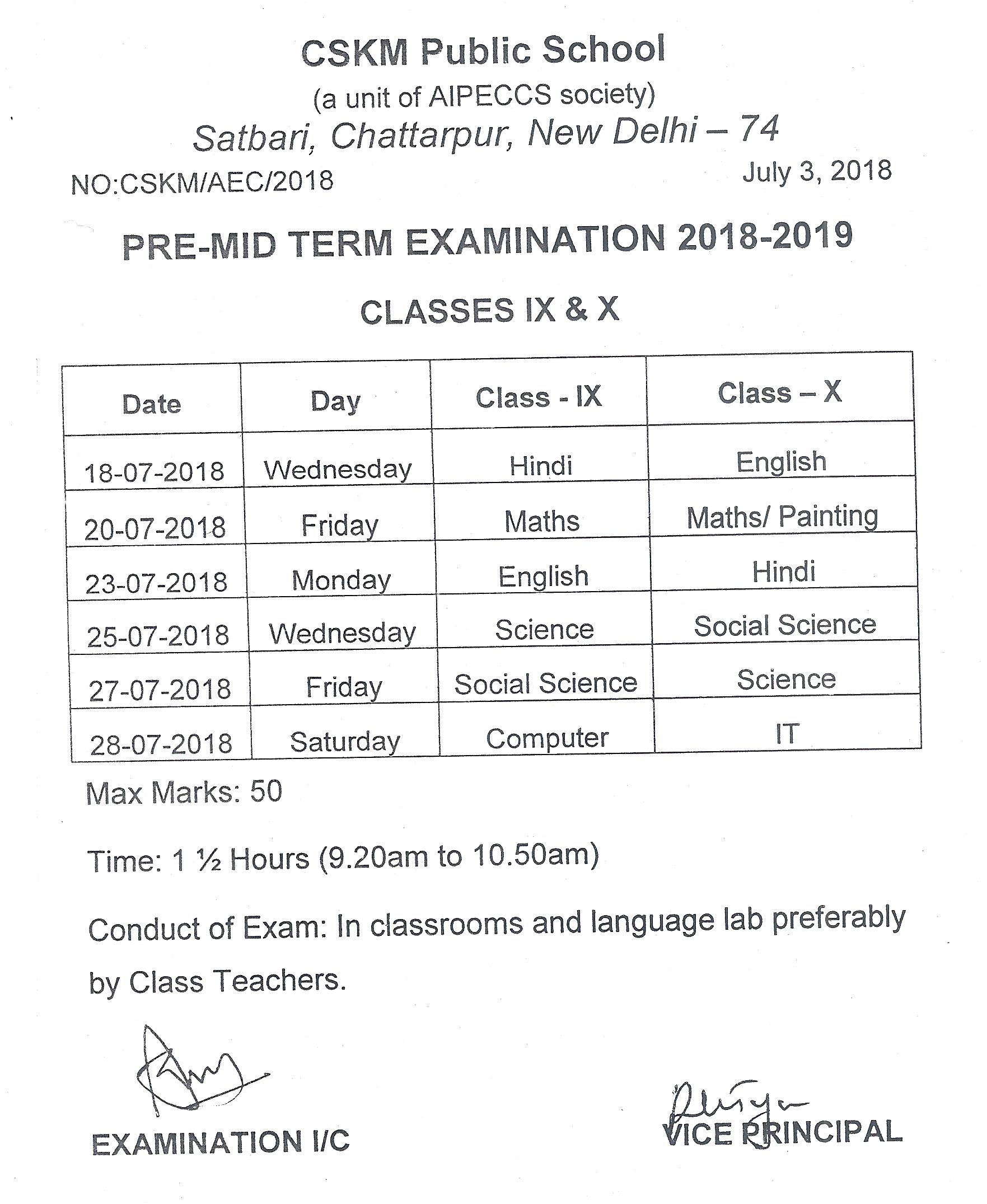 LATEST UPDATES - 2018 | CSKM Public School